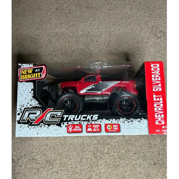 New Bright | Toys | Nib New Bright Rc Trucks Red Chevrolet Silverado Remote Control Truck | Poshmark